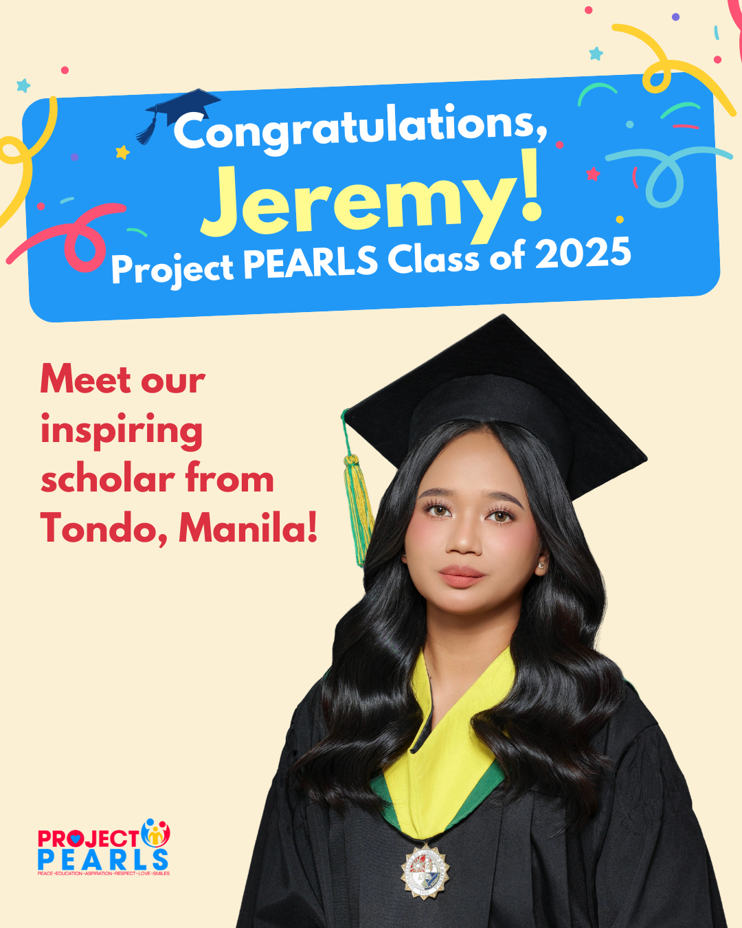Congratulations, Jeremy! - Project PEARLS - Project PEARLS